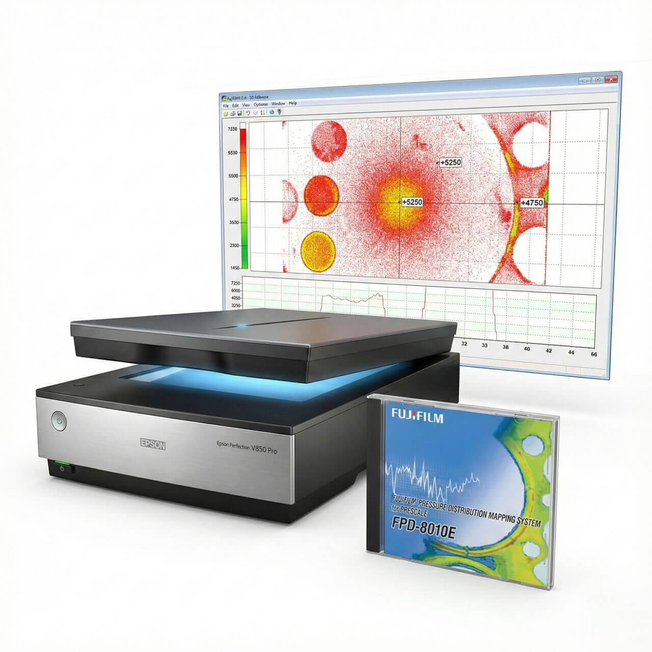 Fujifilm Pressure Distribution Mapping System - Software, Scanner ...
